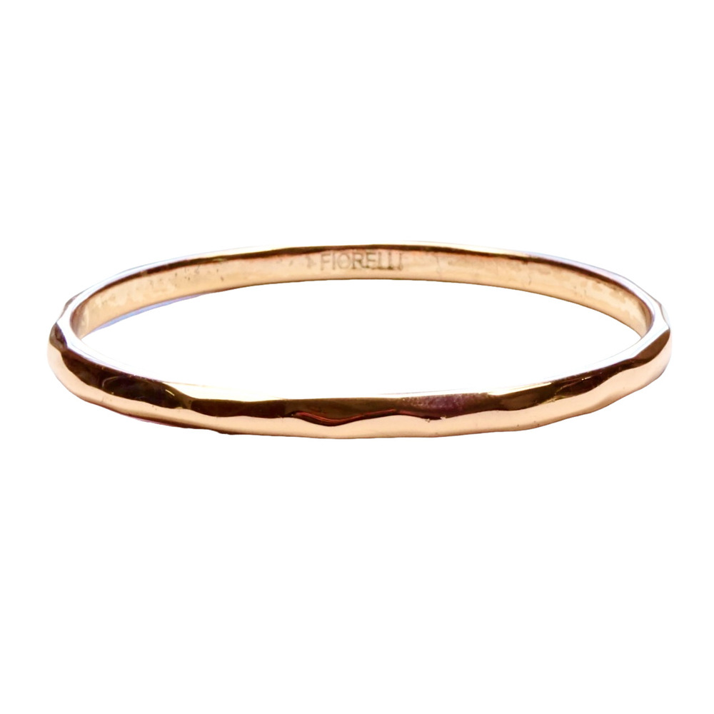Fiorelli Rose Plated Textured Bangle | Arabella Bianco