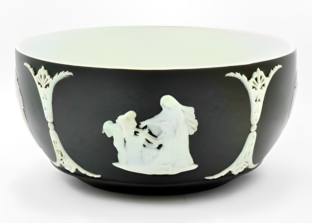 Wedgwood Antique Victorian Black Jasperware Bowl, circa 1860s ...